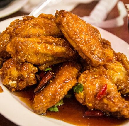 San Tung Wings Recipe - Chicken Marinated in a Spicy, Sweet Sauce - Oh ...